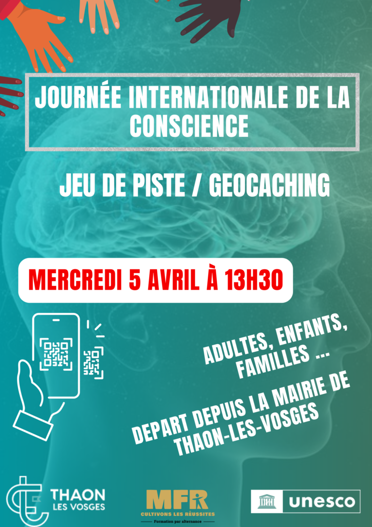 Journée internationale de la conscience : jeu de piste et géocaching ...